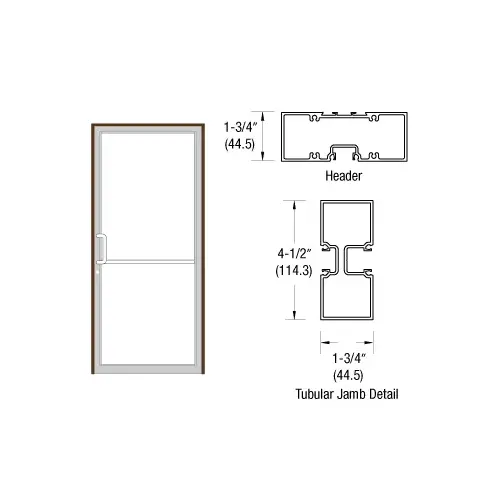 CRL-U.S. Aluminum FR41822 Custom Sized Bronze Black Anodized Series 450 ...