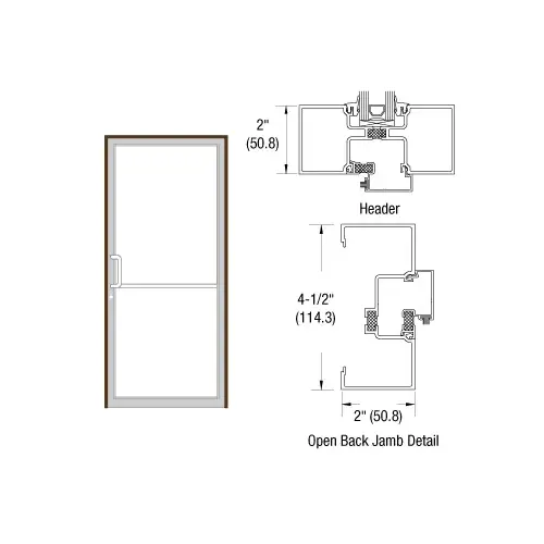 CRL-U.S. Aluminum TB71522 Clear Anodized Class 1 Thermally Improved Up ...