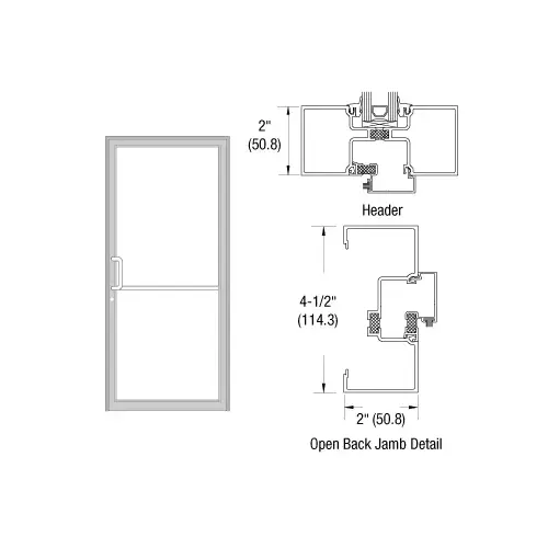 CRL-U.S. Aluminum TB71511 Clear Anodized Class 1 Thermally Improved Up ...