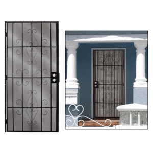 CRL 25161212 Atlas Black 36" x 80" Security Door