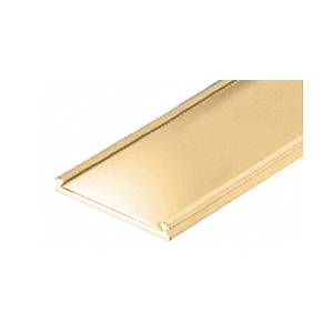 CRL NHF12PB Polished Brass Header Snap-In Filler - 120" Length
