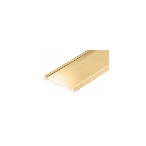 CRL NHF12PB Polished Brass Header Snap-In Filler - 120" Length