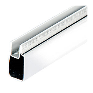 CRL PL14160 White 3/8" Roll Formed Aluminum Window Frame - 144" Stock ...