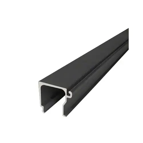 CRL-U.S. Aluminum 45XHE33 Black Anodized Interior Glaze Glass Stop - 24 ...