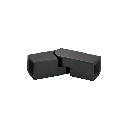 CRL SQ45MBL Matte Black Adjustable Corner Bracket for Square Bar