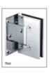 CRL MEL044MBL Matte Black Wall Mount with Offset Plate Melbourne Hinge