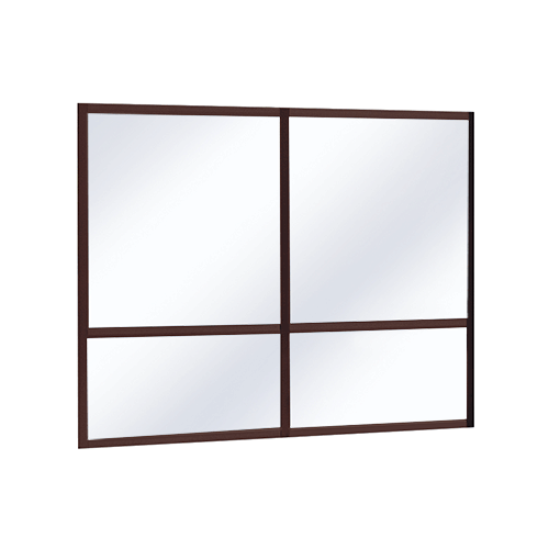 CRL ABRSFDU1 Level 1 Aluminum Bullet Resistant Storefront Duranodic ...