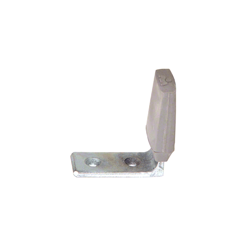 CRL ALUM-J4592-VCP-1 Floor Mounted Heavy Duty Angle Stop With Rubber Bumper