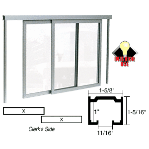 Deluxe Sliding Service Windows