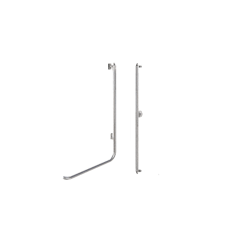 CRL Blumcraft PA100F3GKBS Brushed Stainless Right Hand Reverse Glass ...