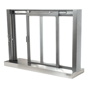 CRL SCDW1804A Satin Anodized Self-Closing Deluxe Sliding Service Window ...