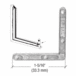 CRL 1795 Zinc Storm Window Corners for Miter Cut Fabrication
