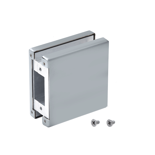 CRL AMR901A Clear Anodized AMR900 Series Glass Mounted Patch Lock Keeper