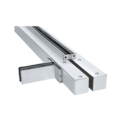 CRL FH4FSACS Satin Anodized Custom Size Single Door Floating Header ...