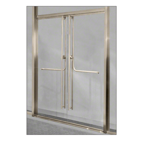 CRL ALUM-13F12BSL-VCP-1 Blumcraft Brushed Stainless 1301 Entry Door 1/2 ...
