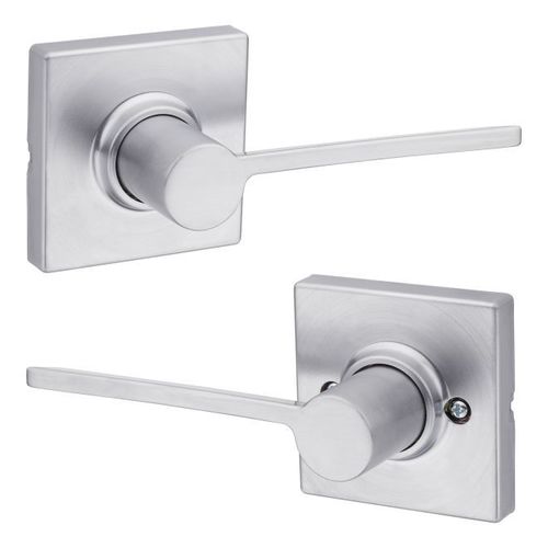 Kwikset 200LRLSQT-26D Ladera Lever with Square Rose Passage Door Lock ...