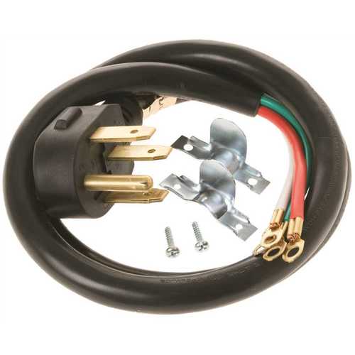 GE Consumer & Industrial WX09X10035DS 4 ft. 4-Prong 40 Amp Range Cord