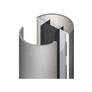 CRL ECR20CBS Custom Brushed Stainless Standard Series Round Column ...