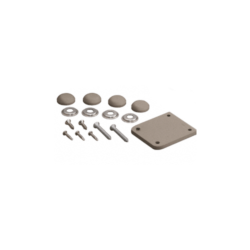 CRL ALUM-FB21BGY-VCP-1 Beige Gray Inside 90 Degree Fascia Mount Bracket