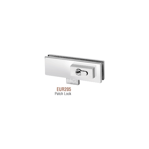 CRL PHE4LPS Polished Stainless European Patch Door Kit for Use with Fixed Transom and One ...