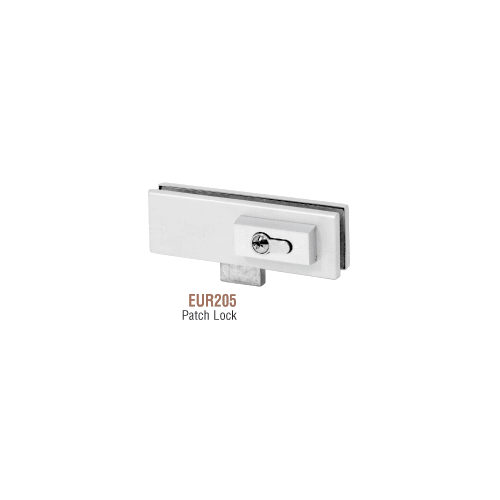 CRL PHE4LA Satin Anodized European Patch Door Kit for Use with Fixed ...