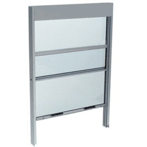 CRL SWB1000A Satin Anodized Vertical Sliding Service Window With Sash ...