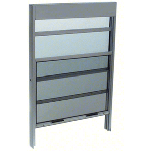 CRL SWB1200A Satin Anodized Vertical Sliding Service Windows With Sash ...