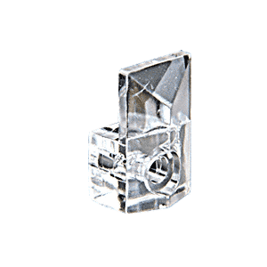 CRL 803 1/4" Square Beveled Clear Plastic Mirror Clip
