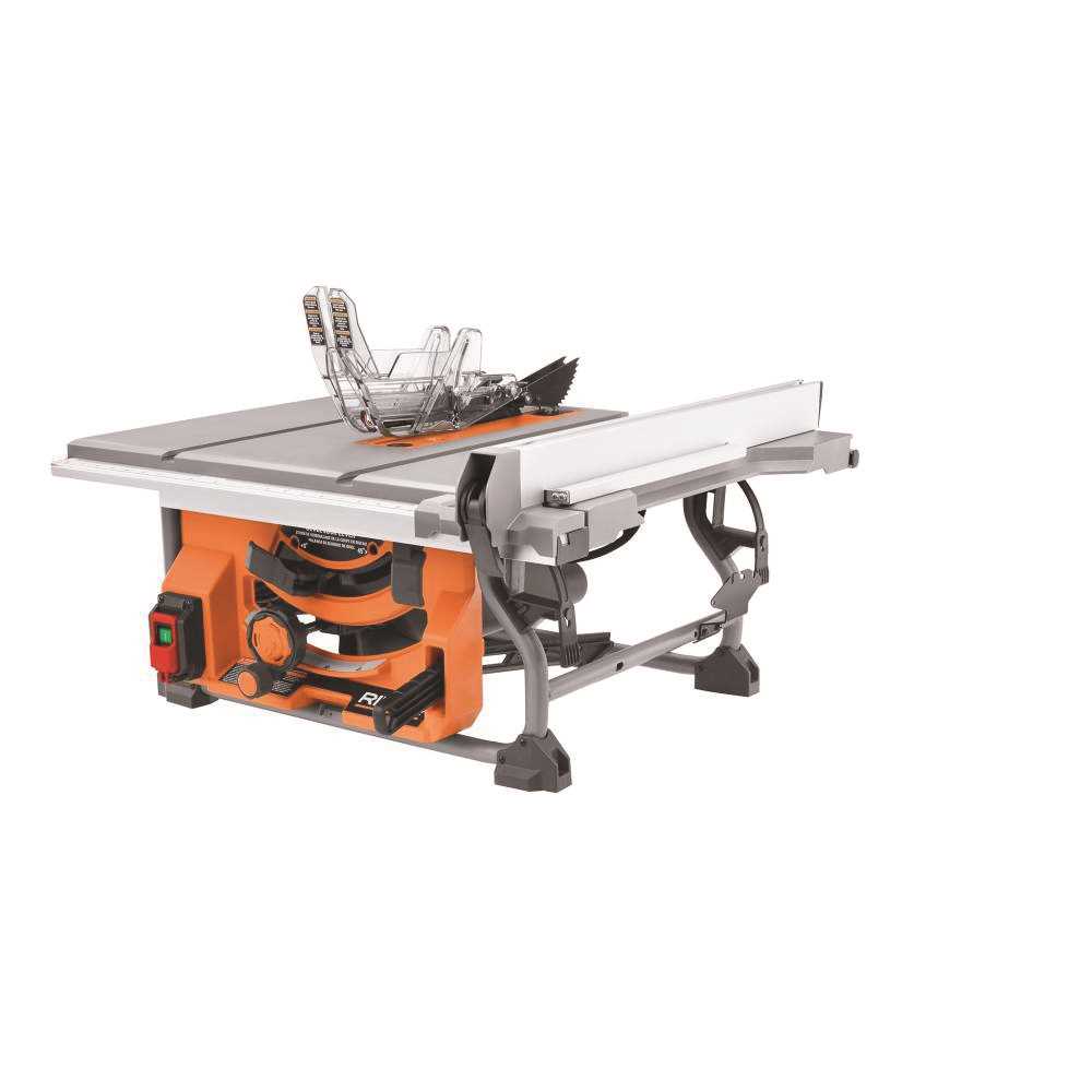 RIDGID R4518 RIDGID 15 Amp 10 in. Table Saw with Folding Stand Orange Buy Now