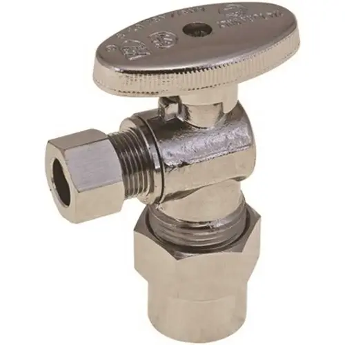 Durapro NLT1331ARV 1/4 in. Turn Angle Stop, 1/2 in. CPVC x 3/8 in ...