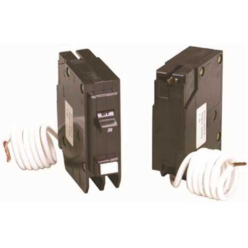 Eaton GFTCB120 BR 20 Amp Single Pole Self Test Ground Fault Circuit Breaker