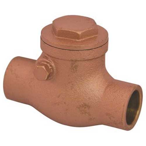 Proplus 270878 3/4 in. C x C Lead Free Swing Check Valve with Brass Body