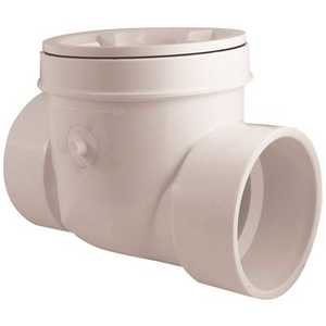 CANPLAS 223283W PVC DWV Backwater Sleeveless Valve
