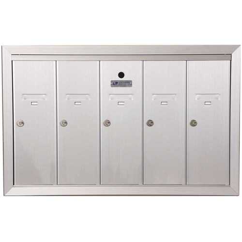 Florence 1250-5HA 1250 Vertical Series 5-Compartment Aluminum Recess ...