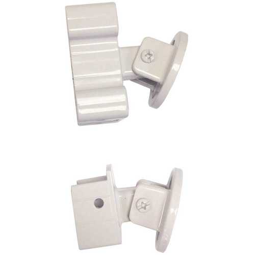 Peak Aluminum Railing 50902 White Aluminum Stair Hand and Base Rail Bracket