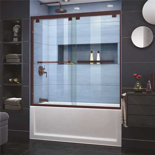 DreamLine SHDR-1660580-06 Encore 56 to 60 in. x 58 in. Semi-Frameless ... DreamLine SHDR-1660580-06 Encore 56 to 60 in. x 58 in. Semi-Frameless ...