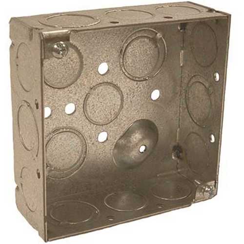 RACO 232 4 in. Square Box Welded 2-1/8 in. Deep with Ten 1/2 in KO's ...