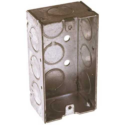RACO 650 4 in. x 2 in. Handy Box Welded 1-1/2 in. Deep with Eleven 1/2 ...