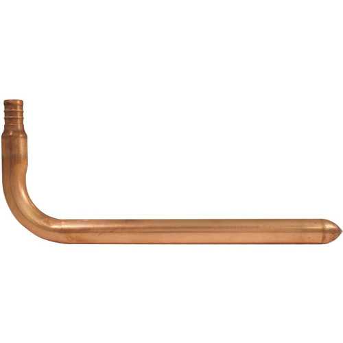 Apollo APXSTUB8 8 in. x 1/2 in. Copper PEX Barb Stub-Out 90-Degree Elbow