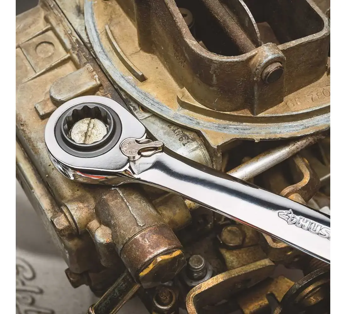 Husky 2 piece quad drive ratcheting wrench store