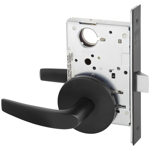 Sargent 8215 LB BSP Manufacturing Mortise Lock Black Suede Powder Coat