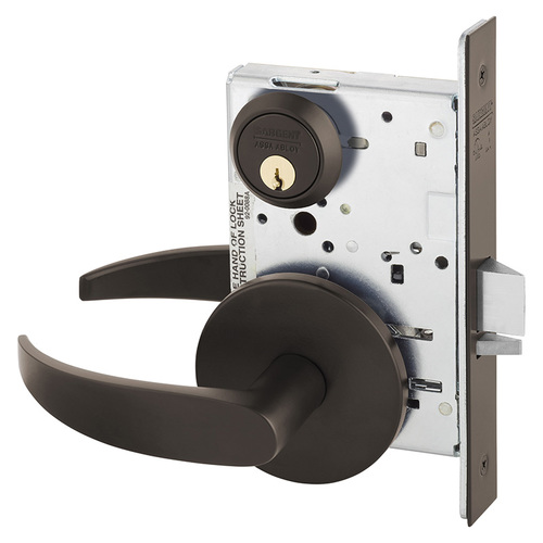 Sargent 8267 LP 10BE Manufacturing Mortise Lock Dark Oxidized Bronze
