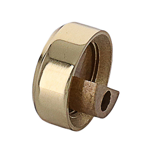 CRL MC02BR Polished Brass Round Mirror Clip Set