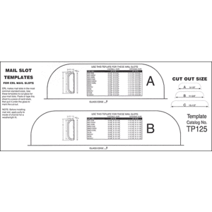 CRL TP125 Mail Slot Template