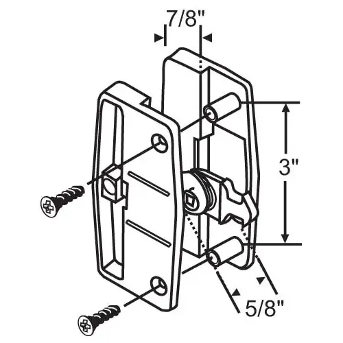 Brixwell 14-94 Patio Screen Door Handle Black Buy Now