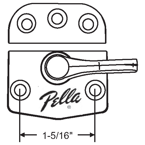 Brixwell 50-233 Sash Lock Copperite original Pella Dh Lock vintage 3/ ...