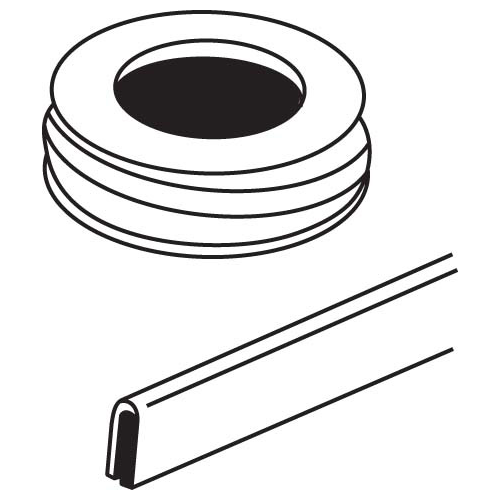 Brixwell 52-705 Sliding Window Repair Track gray Vinyl 100 Foot Roll