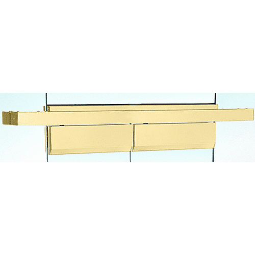 CRL FH4PBD Polished Brass Double Floating Header for Overhead Concealed ...