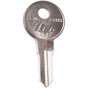Kaba Ilco 1676 KEY BLANK NP KEY BLANK NICKEL PLATED