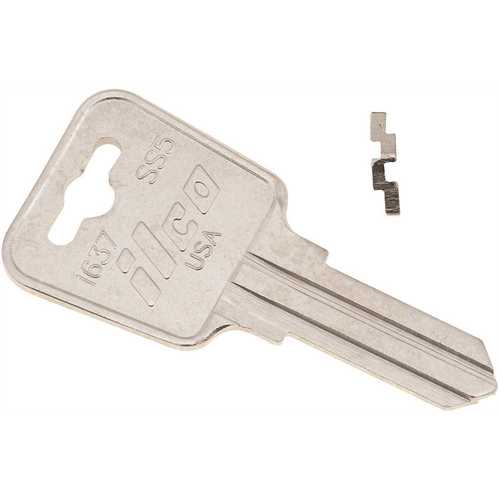 Kaba Ilco 1637 KEY BLANK NP KEYBLANK NICKEL PLATED